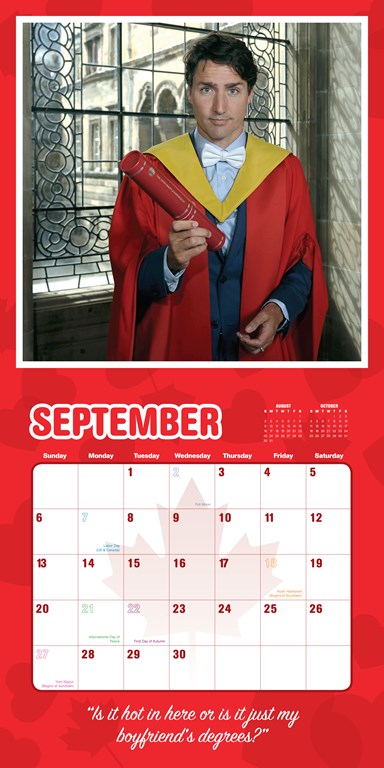 Justin Trudeau, My Canadian Boyfriend 2020 Wall Calendar | Angus ...