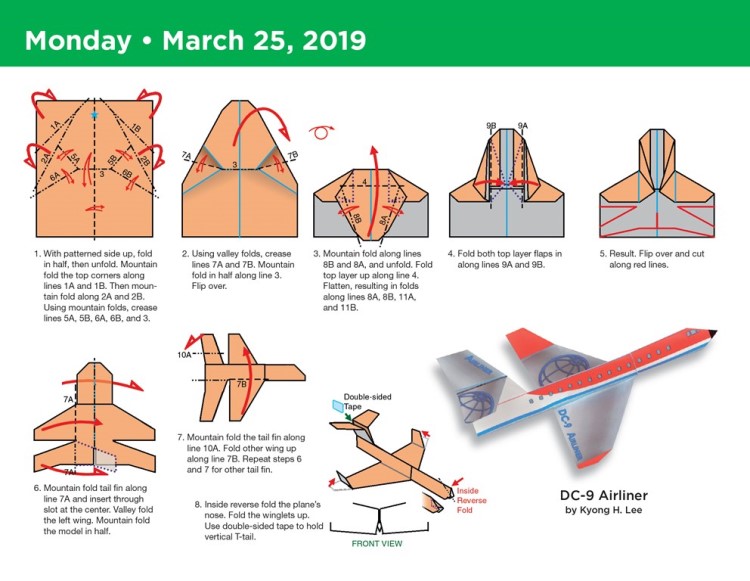 Paper Airplane Fold-a-Day 2019 Desk Activity Calendar | Angus & Robertson